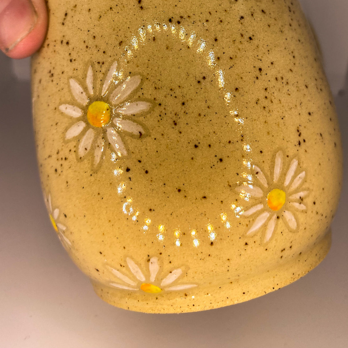 Small Daisy Speckled Mug – Wired Weird Artistry
